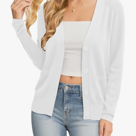 Urban Coco | Sweaters | Nwt Urban Coco Classic Cropped Cardigan Sweater ...